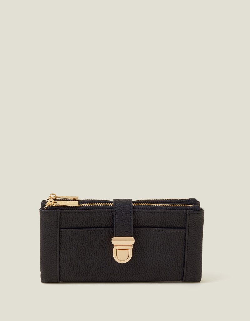 PUSH LOCK WALLET BLACK - Monsoon Accessorize Malta