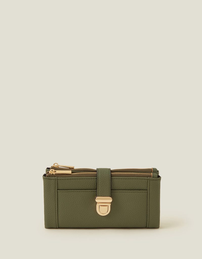 PUSH LOCK WALLET GREEN - Monsoon Accessorize Malta