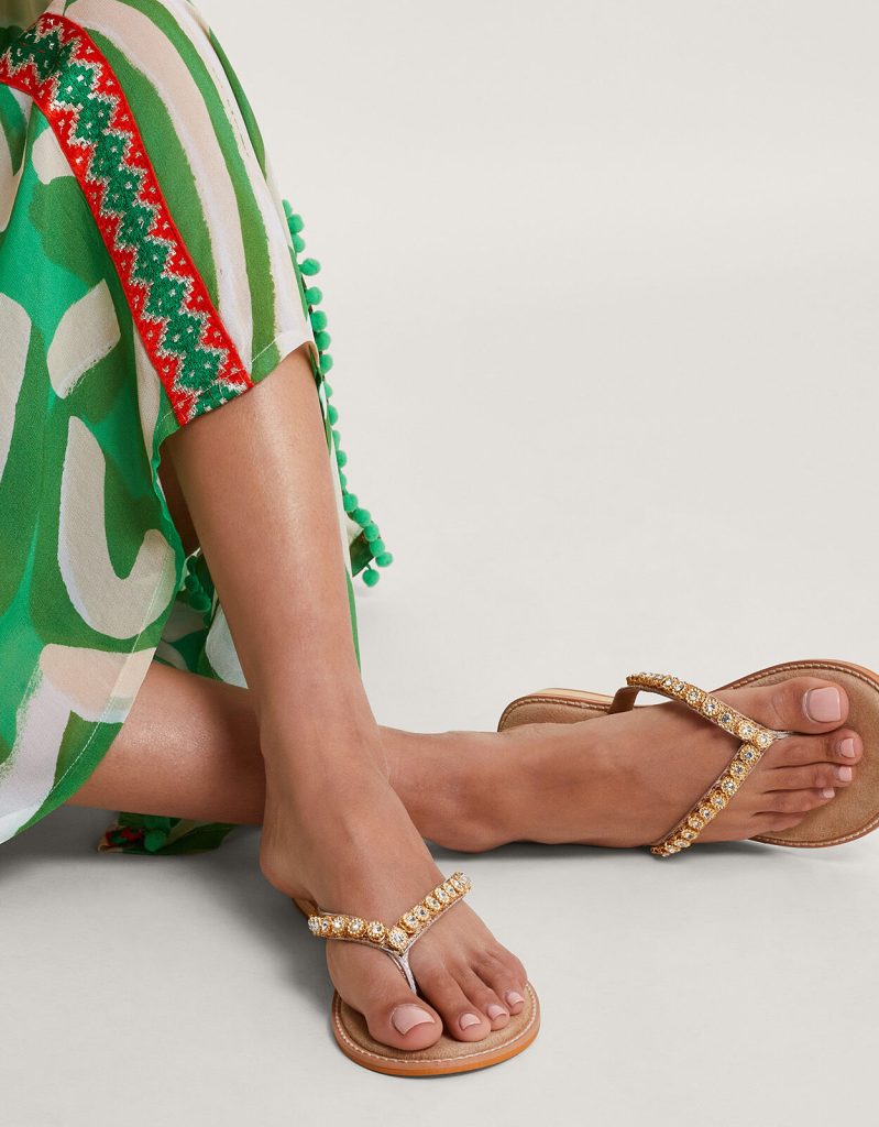 Easy toe post sandals gold - Monsoon Accessorize Malta