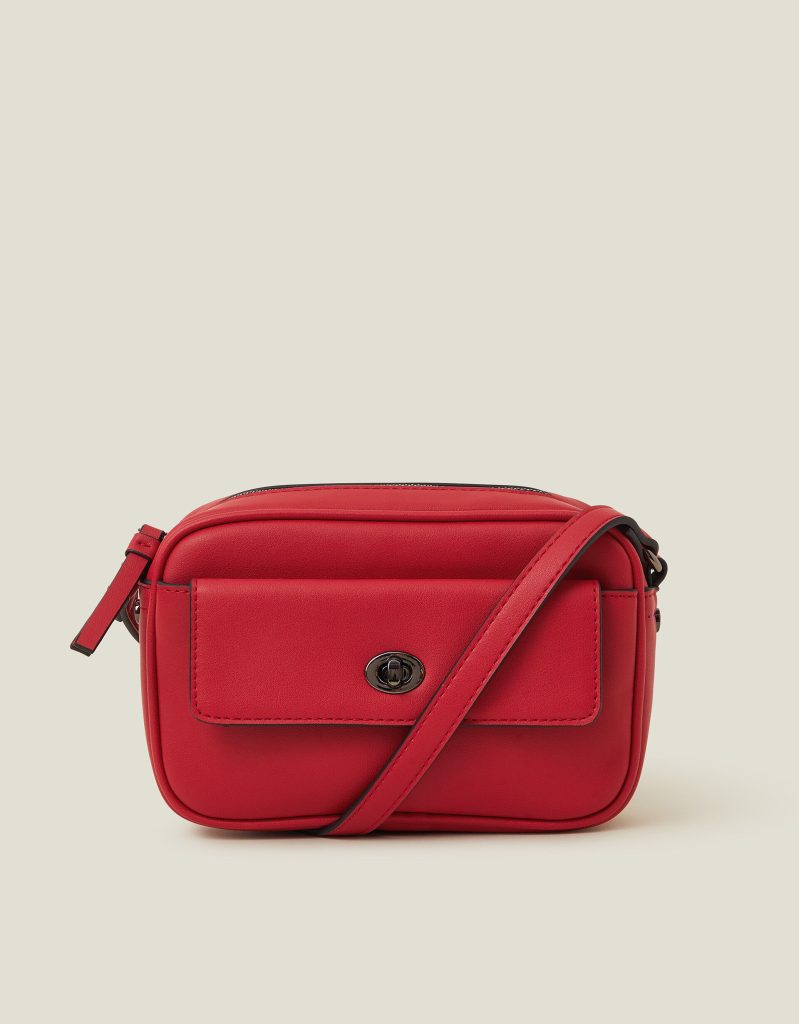 TWIST LOCK POCKET CROSS-BODY BAG RED - Monsoon Accessorize Malta
