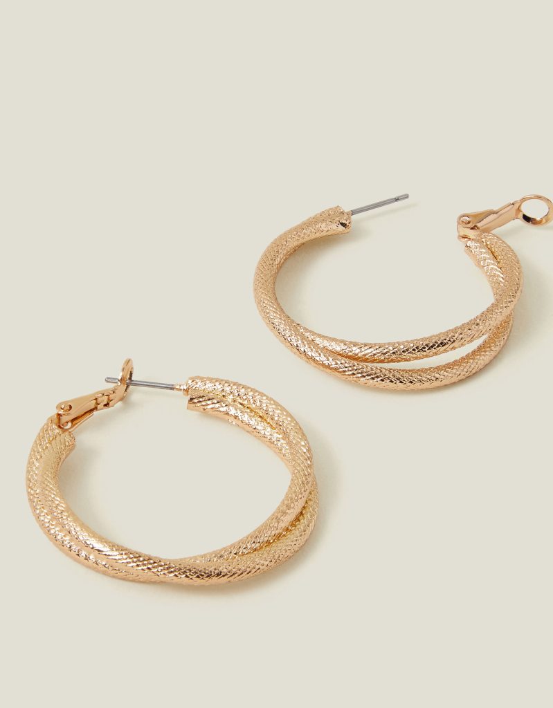 TWIST TEXTURE HOOP EARRINGS - Monsoon Accessorize Malta