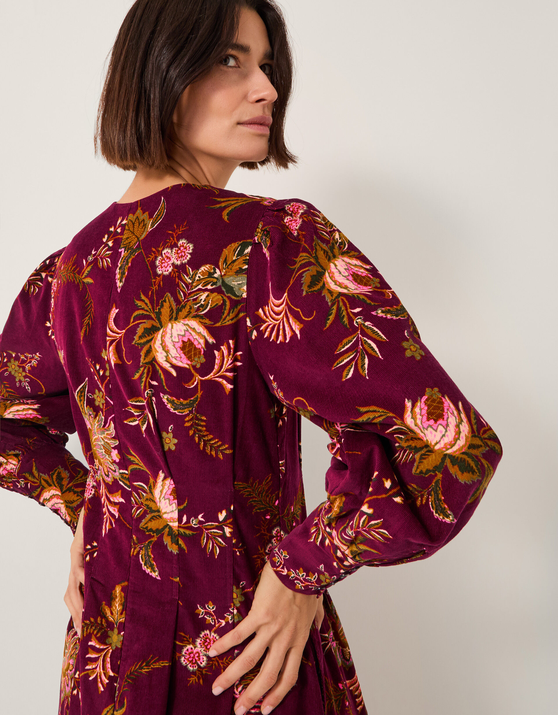 Yasmina floral fit & flare midi dress red - Monsoon Accessorize Malta