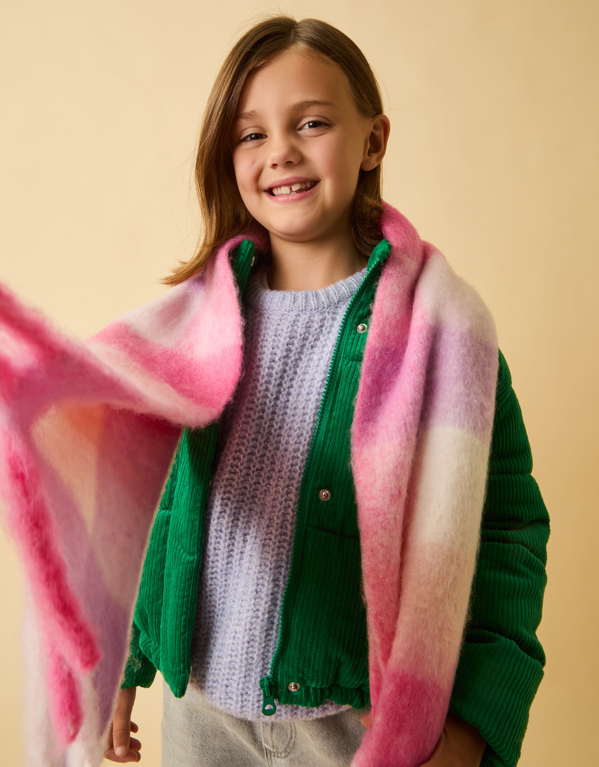GIRLS CHECK BLANKET SCARF - Monsoon Accessorize Malta