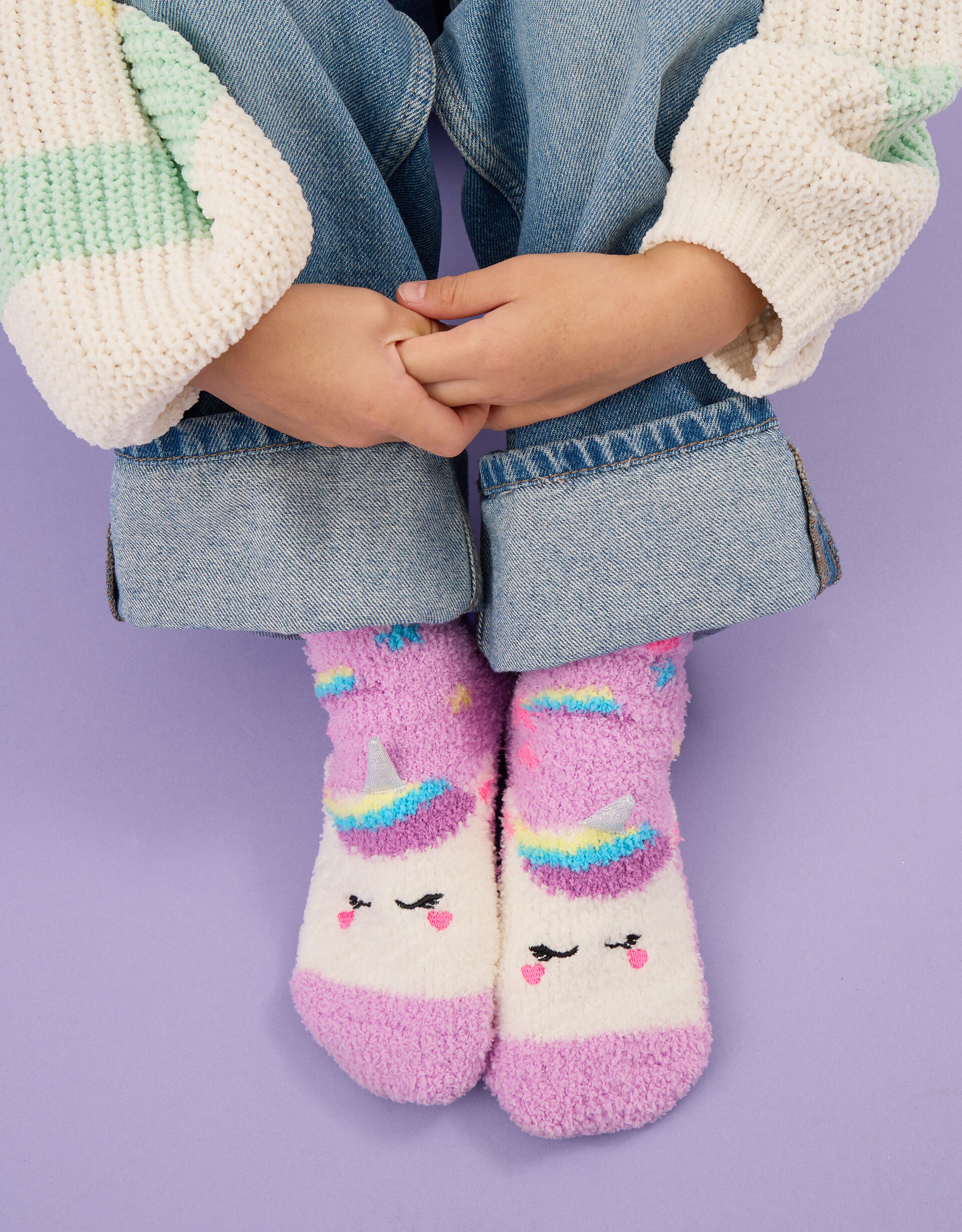 GIRLS UNICORN BED SOCKS MULTI - Monsoon Accessorize Malta